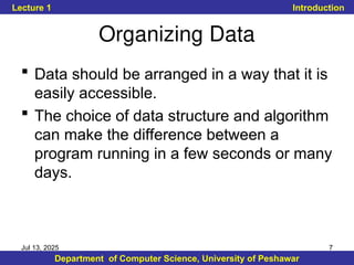 introduction to data strucure and algorithm | PPT