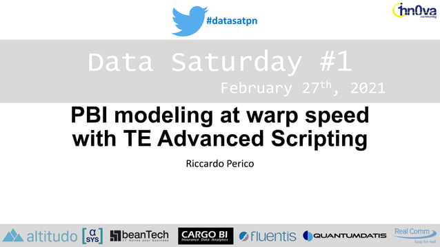 DataSaturday #1 - PBI Modeling At Warp Speed With Tabular Editor ...
