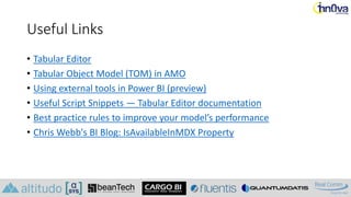 DataSaturday #1 - PBI Modeling At Warp Speed With Tabular Editor Advanced Scripting | PPTX ...