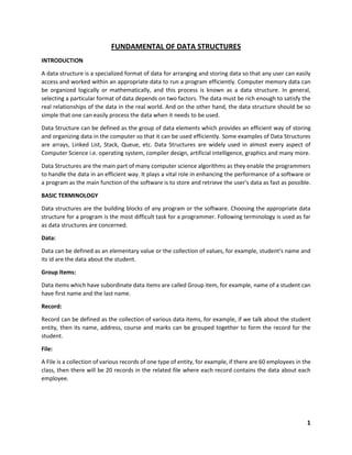 Datastructures Notes | PDF