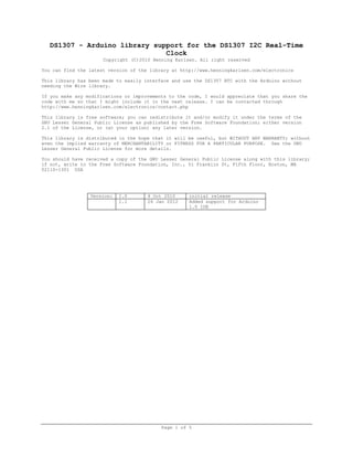 Ds1307 | PDF