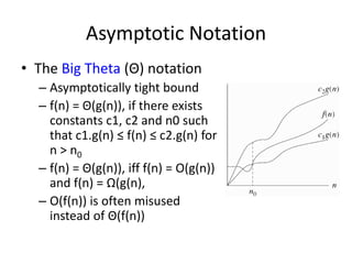 asymptotic analysis and insertion sort analysis | PPTX