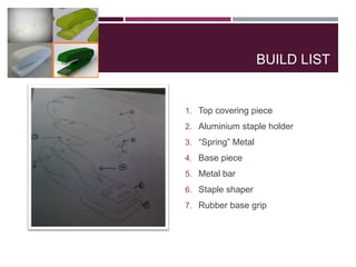 Design Skills 1 Product Breakdown - Stapler | PPTX