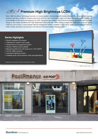 DynaScan High Brightness LCDs | PDF | Computer Peripherals | Computing