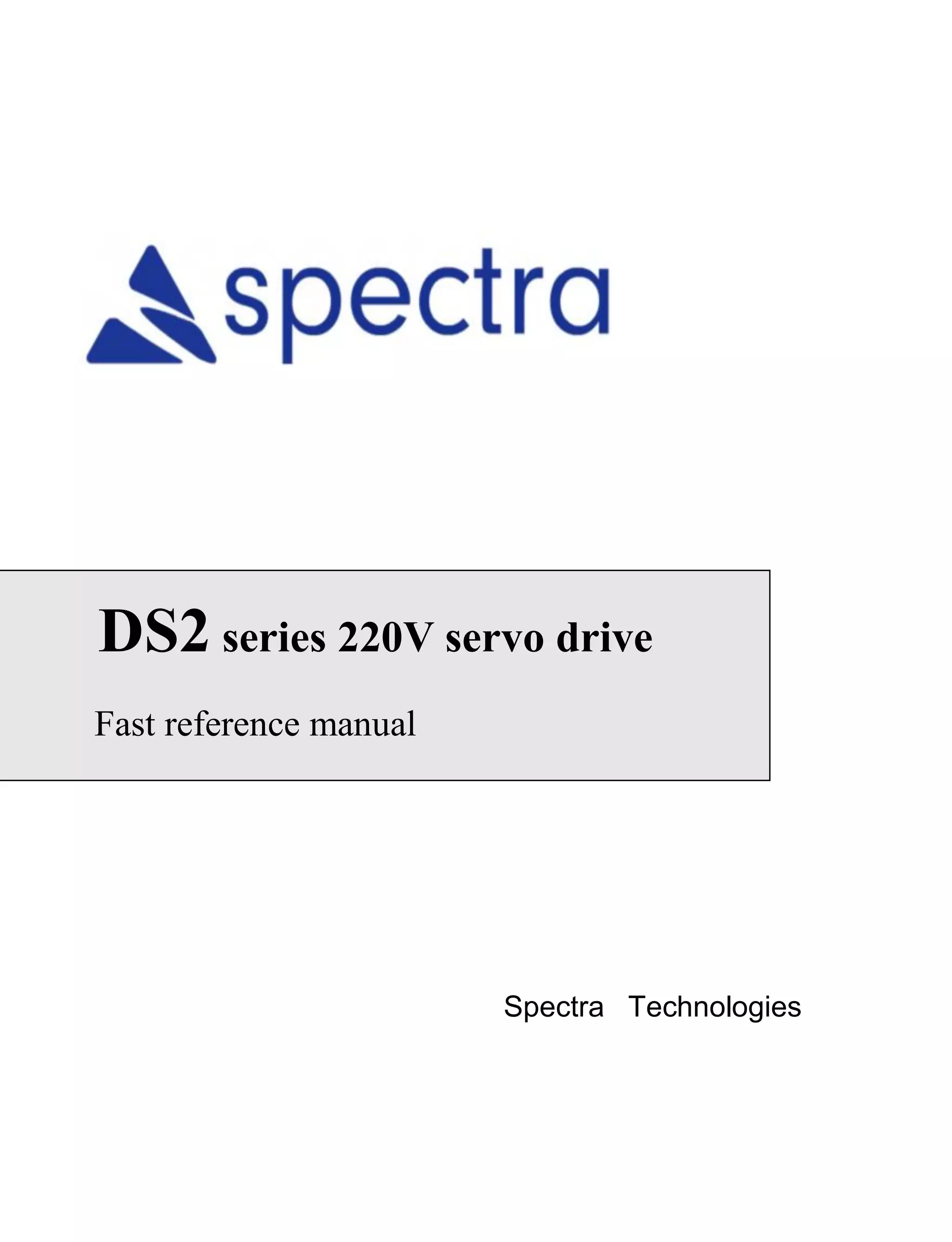 Ds2 series 220 v servo driver | PDF
