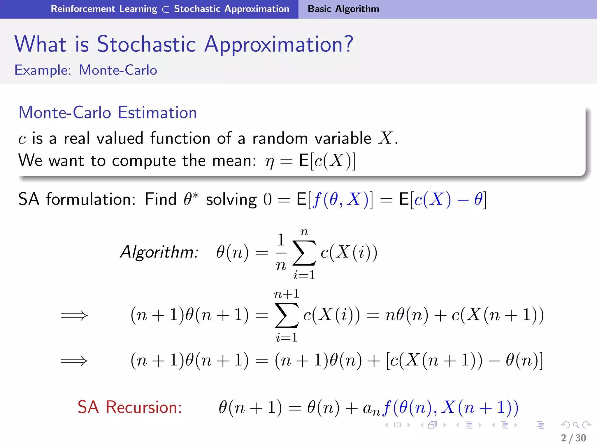 Reinforcement Learning: Hidden Theory and New Super-Fast Algorithms | PPT