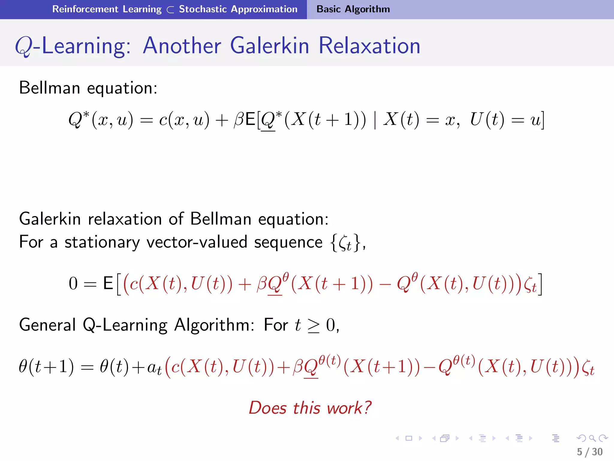 Reinforcement Learning: Hidden Theory and New Super-Fast Algorithms | PPT