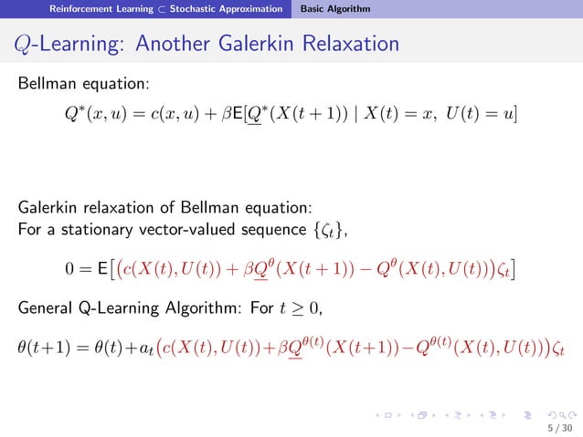 Reinforcement Learning: Hidden Theory and New Super-Fast Algorithms | PPT