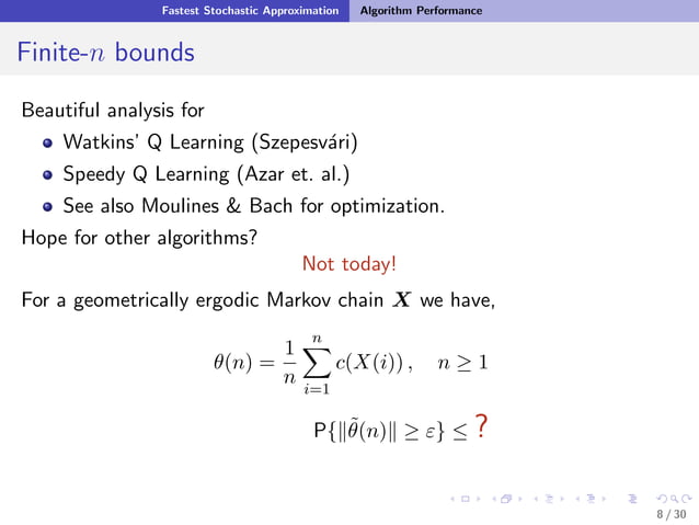 Reinforcement Learning: Hidden Theory and New Super-Fast Algorithms | PPT