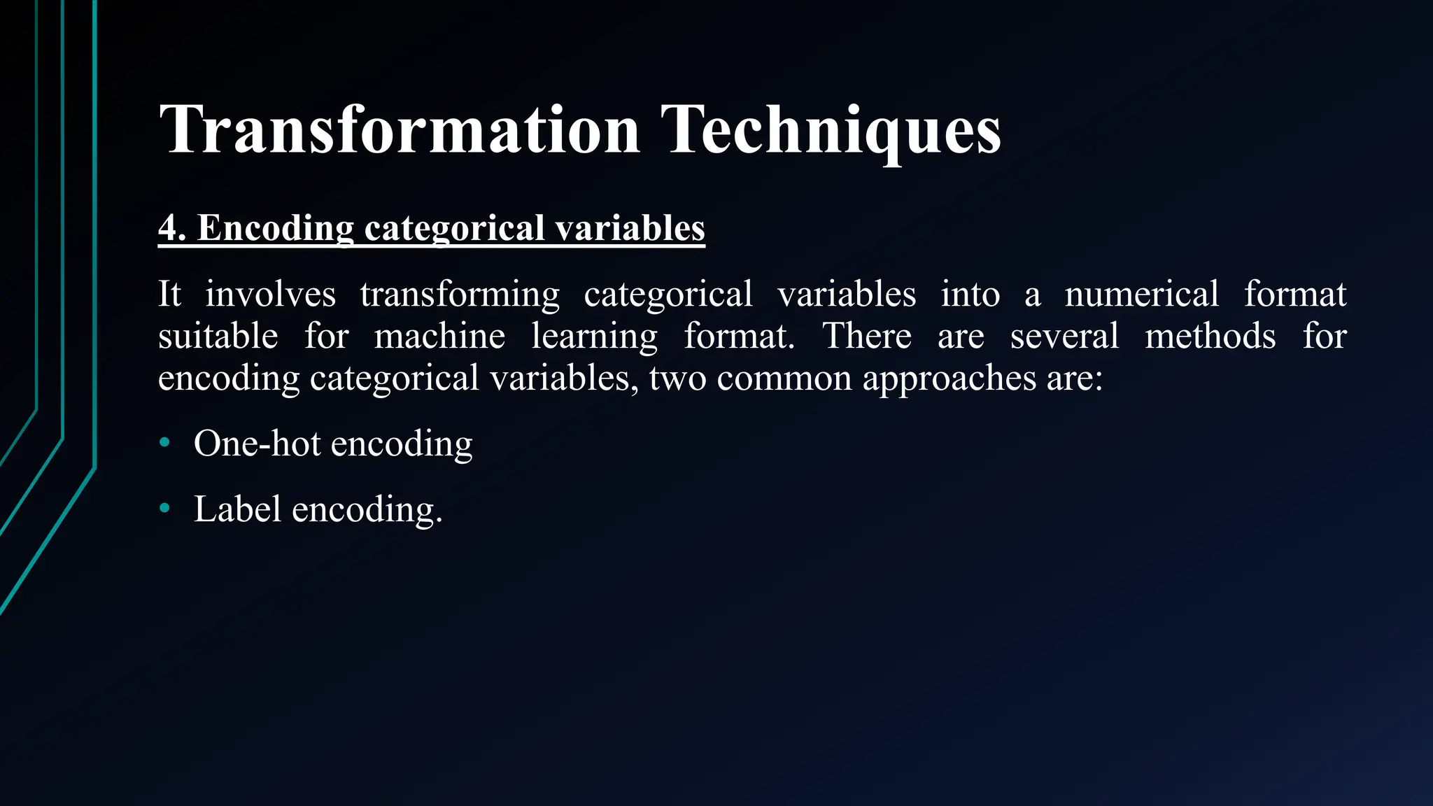 Data Preprocessing Data Transformation Scaling Normalization