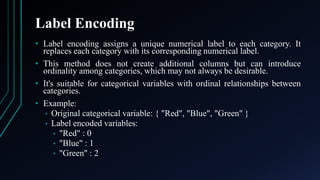Data Preprocessing- Data transformation, Scaling, Normalization, Standardization. | PPTX