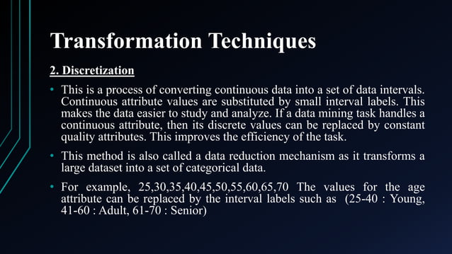 Data Preprocessing Data Transformation Scaling Normalization