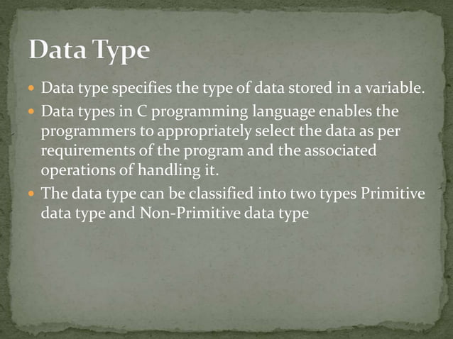 Data Types - Premetive and Non Premetive | PPTX | Programming Languages ...