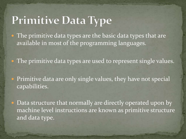 Data Types - Premetive and Non Premetive | PPTX | Programming Languages ...