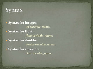 Data Types - Premetive and Non Premetive | PPTX