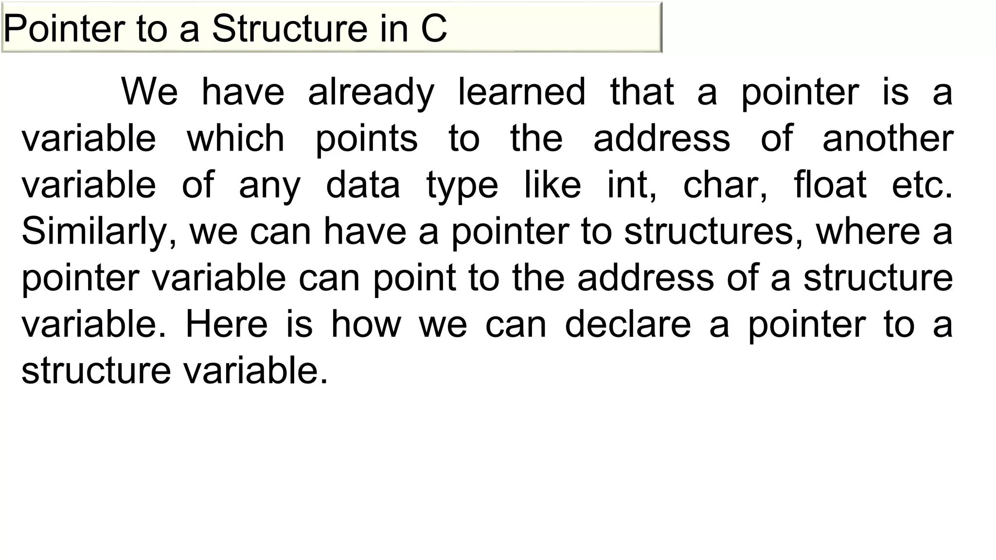 Introduction to Data Structure : Pointer | PPTX Introduction to Data Structure : Pointer | PPTX