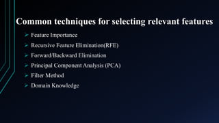 Data Preprocessing- Feature Selection and Merging. | PPTX