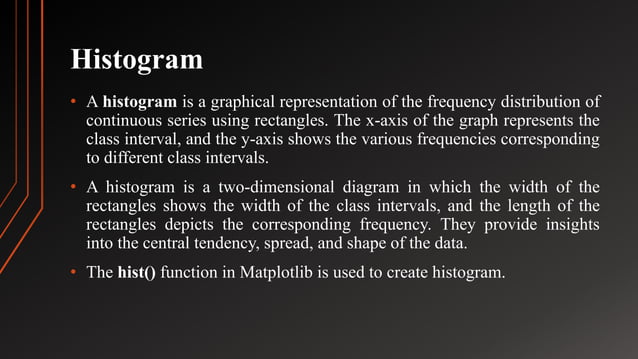 Visualization Techniques ,Exploratory Data Analysis(EDA), Histogram | PPTX