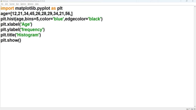 Visualization Techniques ,Exploratory Data Analysis(EDA), Histogram | PPTX