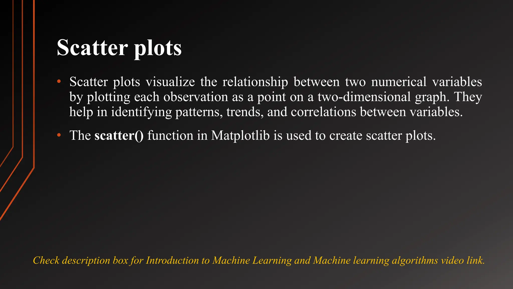 Visualization Techniques- Box plot, Line Chart, Scatter plot, Bar chart. | PPTX