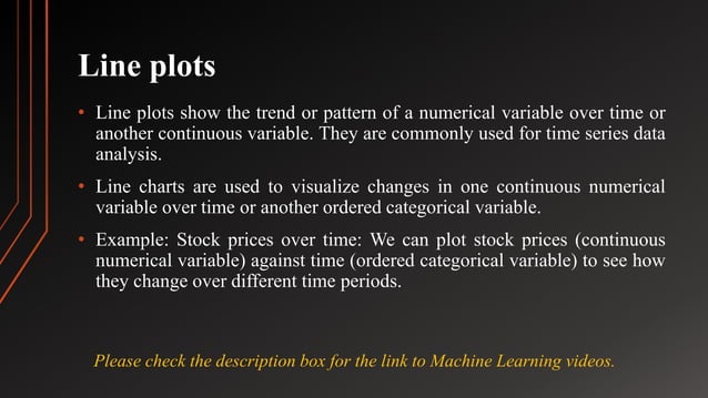 Visualization Techniques- Box plot, Line Chart, Scatter plot, Bar chart. | PPTX | Technology ...