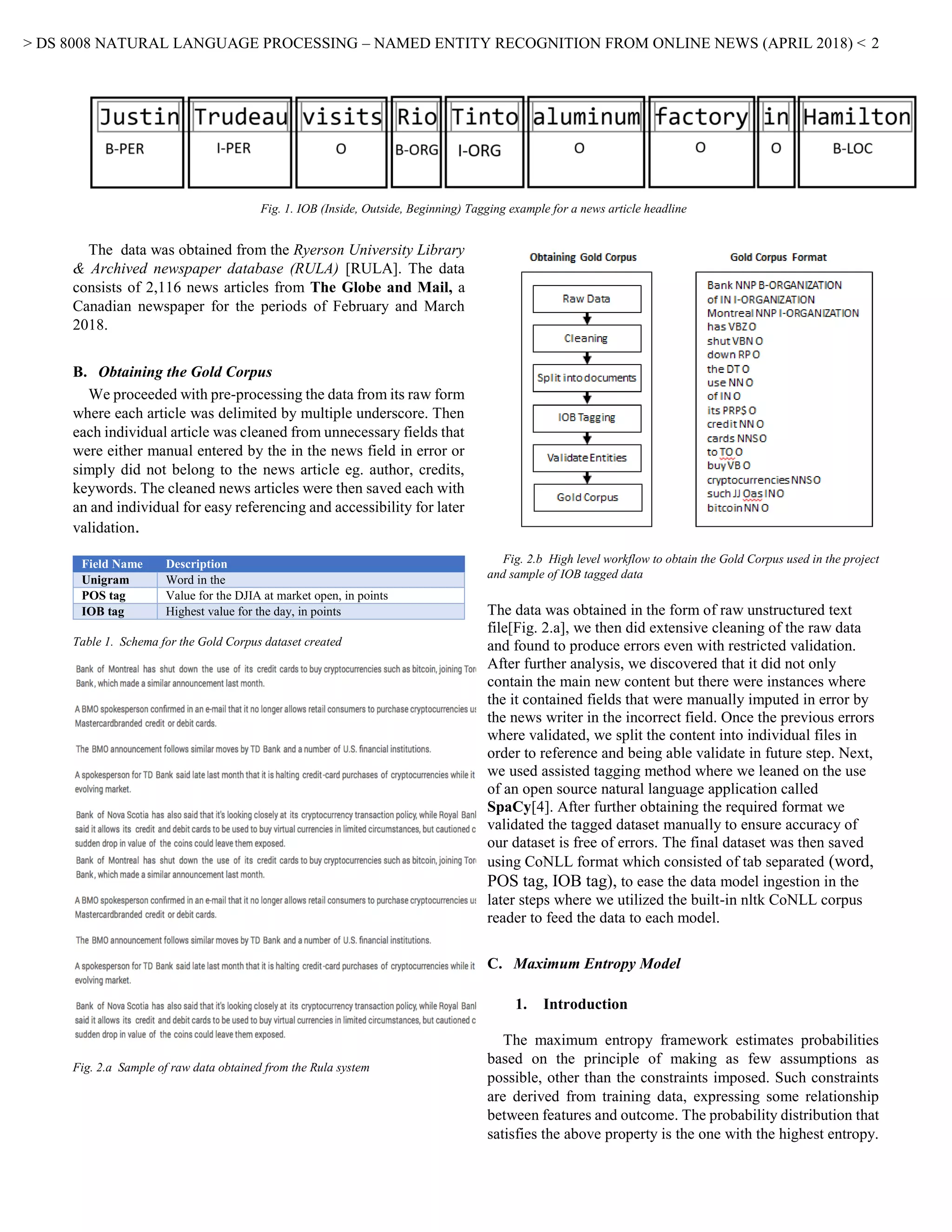 Named Entity Recognition from Online News | PDF