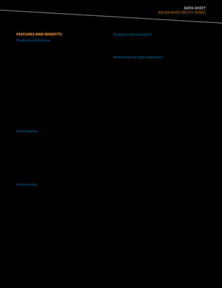 ARUBA 8400 Series | PDF