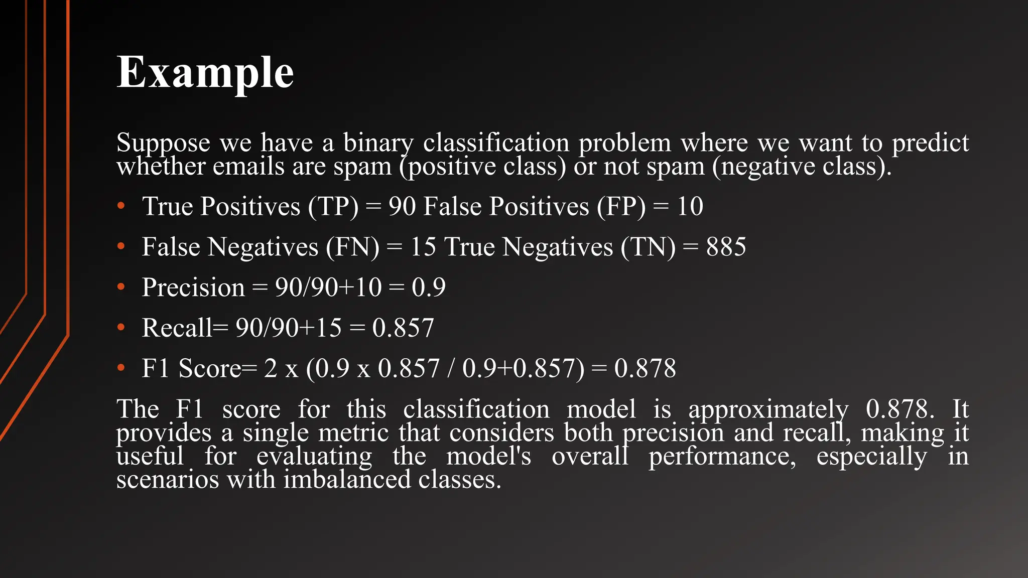 Model Evaluation Matrix: Confusion Matrix, F1 Score, ROC curve AUC | PPTX