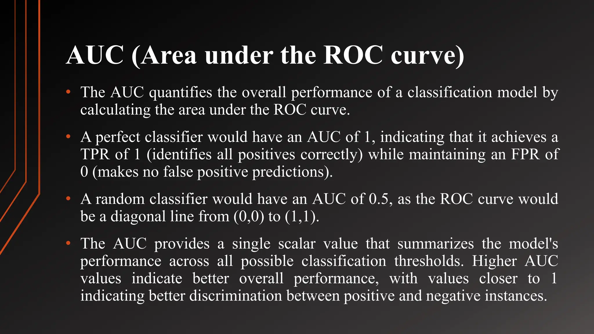 Model Evaluation Matrix: Confusion Matrix, F1 Score, ROC curve AUC | PPTX