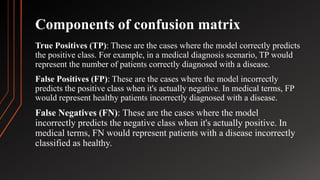 Model Evaluation Matrix: Confusion Matrix, F1 Score, ROC curve AUC | PPTX