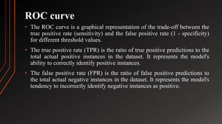 Model Evaluation Matrix: Confusion Matrix, F1 Score, ROC curve AUC | PPTX