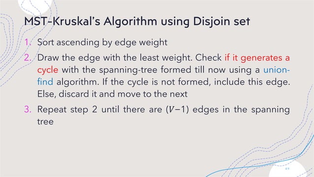 DATA STRUCTURES & ALGORITHMS MINIMUM SPANNING TREE | PPT