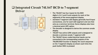 Making Of 0-9 Decade Counter with 7 segment display | PPTX