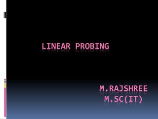 linear probing | PPTX