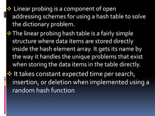 linear probing | PPTX