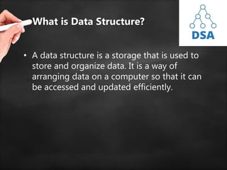 dsa.pptx | Databases | Computer Software and Applications