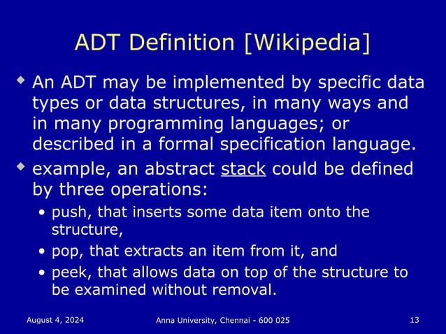 Data Structure And Algorithm Presentation Ppt Free Download
