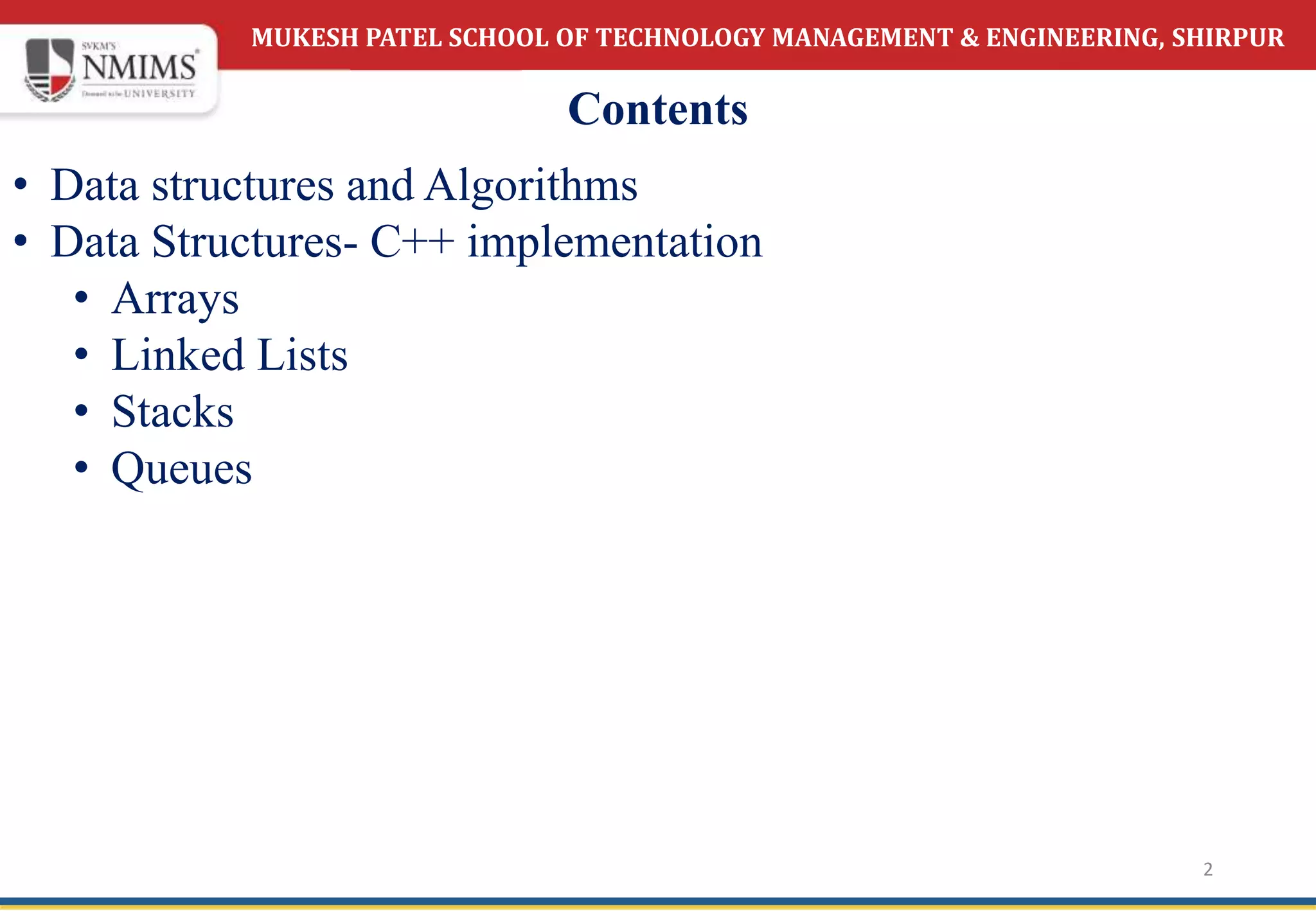 GDSC MPSTME Shirpur DSA Day 1.pptx | Programming Languages | Computing