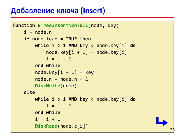 Лекция 5. B-деревья (B-trees, k-way merge sort) | PPT