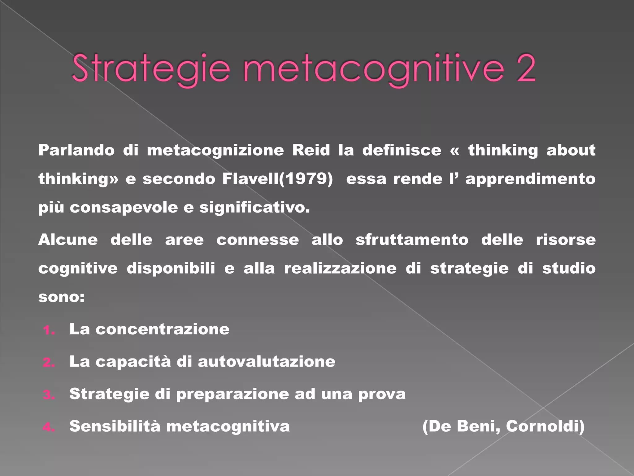 Dsa metacognizione-e-metodo-di-studio | PPSX