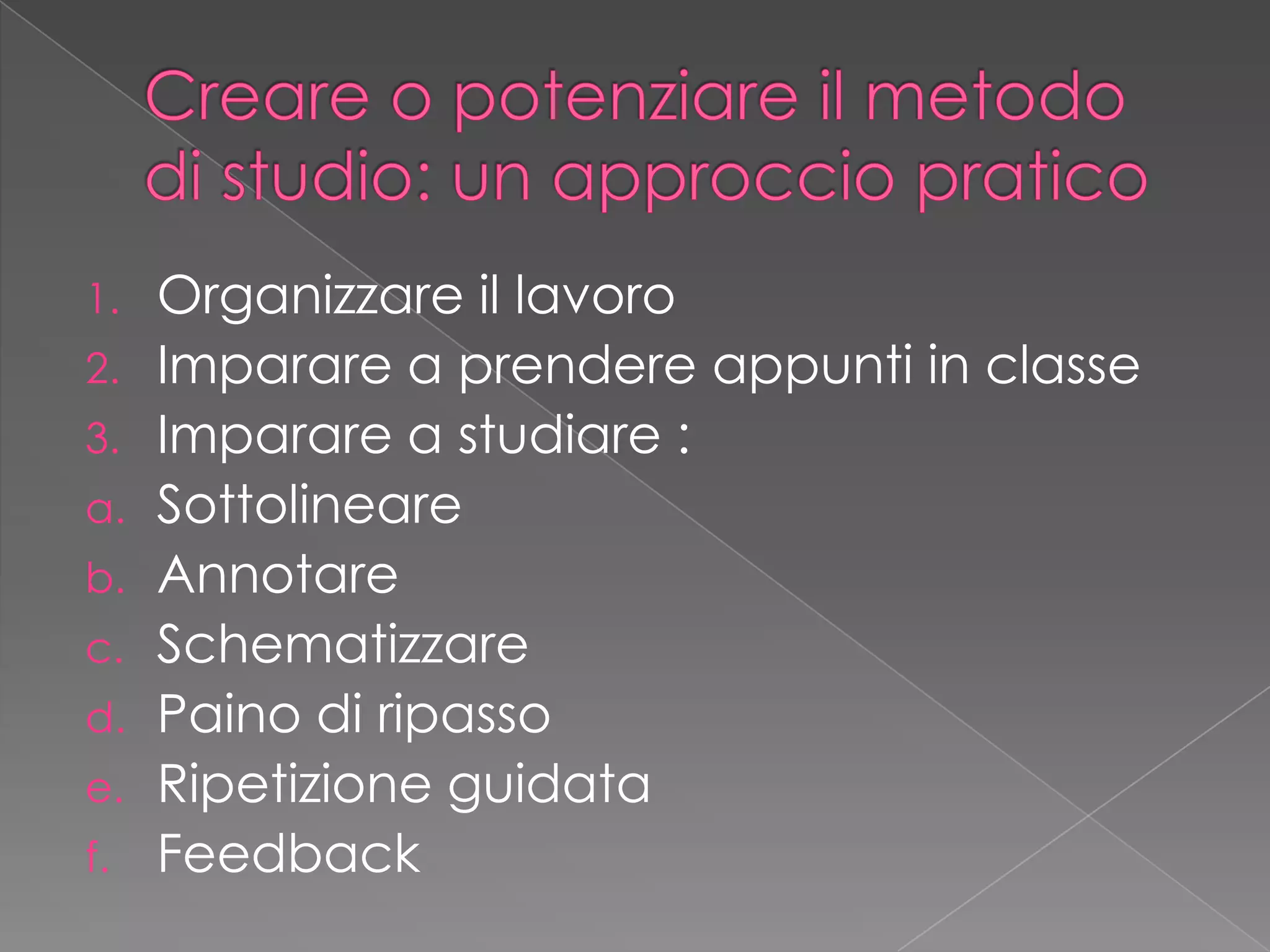 Dsa metacognizione-e-metodo-di-studio | PPSX