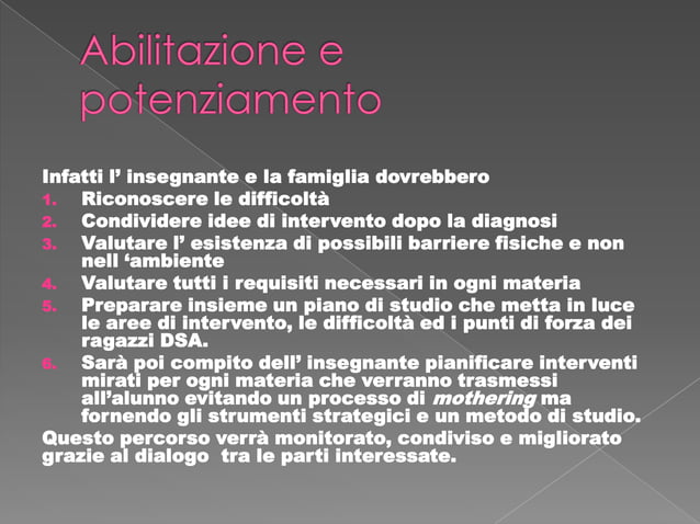 Dsa metacognizione-e-metodo-di-studio | PPSX