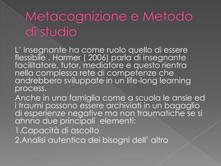 Dsa metacognizione-e-metodo-di-studio | PPSX