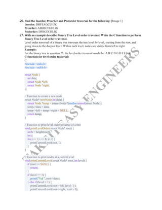 Data Structures Mastery: Sample Paper for Practice" | PDF