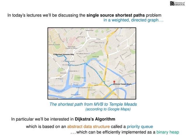 Shortest Paths Part 1 Priority Queues And Dijkstras Algorithm Ppt