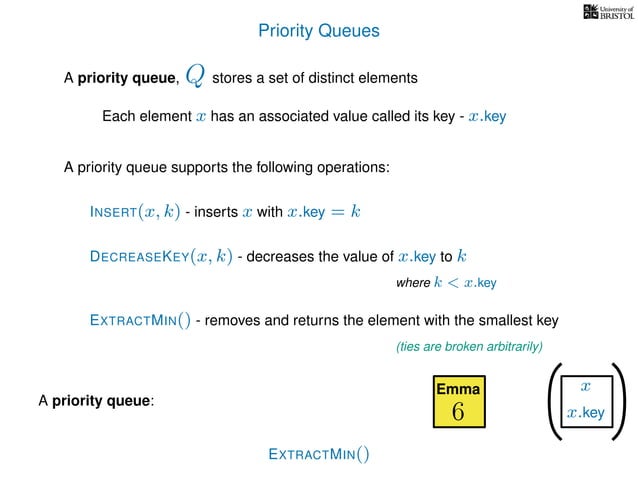Shortest Paths Part 1: Priority Queues and Dijkstra's Algorithm | PDF