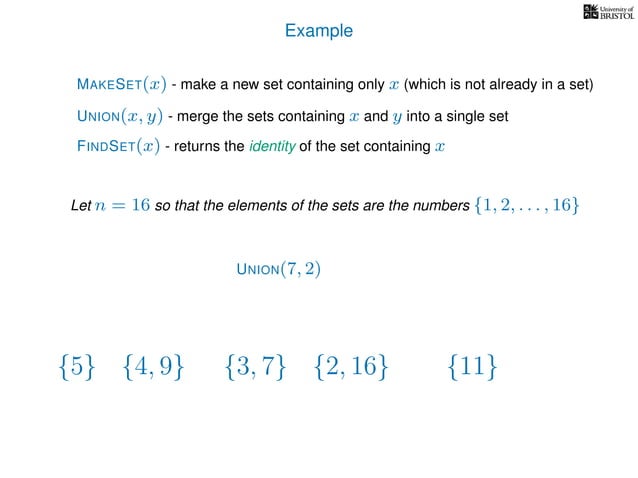Minimum Spanning Trees (via Disjoint Sets) | PPT