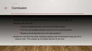 Data operatons & searching and sorting algorithms | ODP