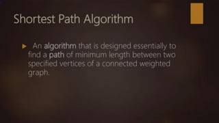 Single sources Shortest path Algorithm | PPT