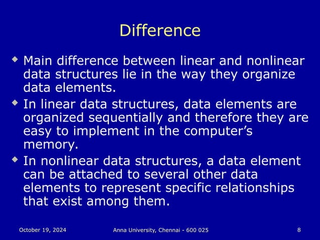 Data Structure Introduction Presentation Ppt